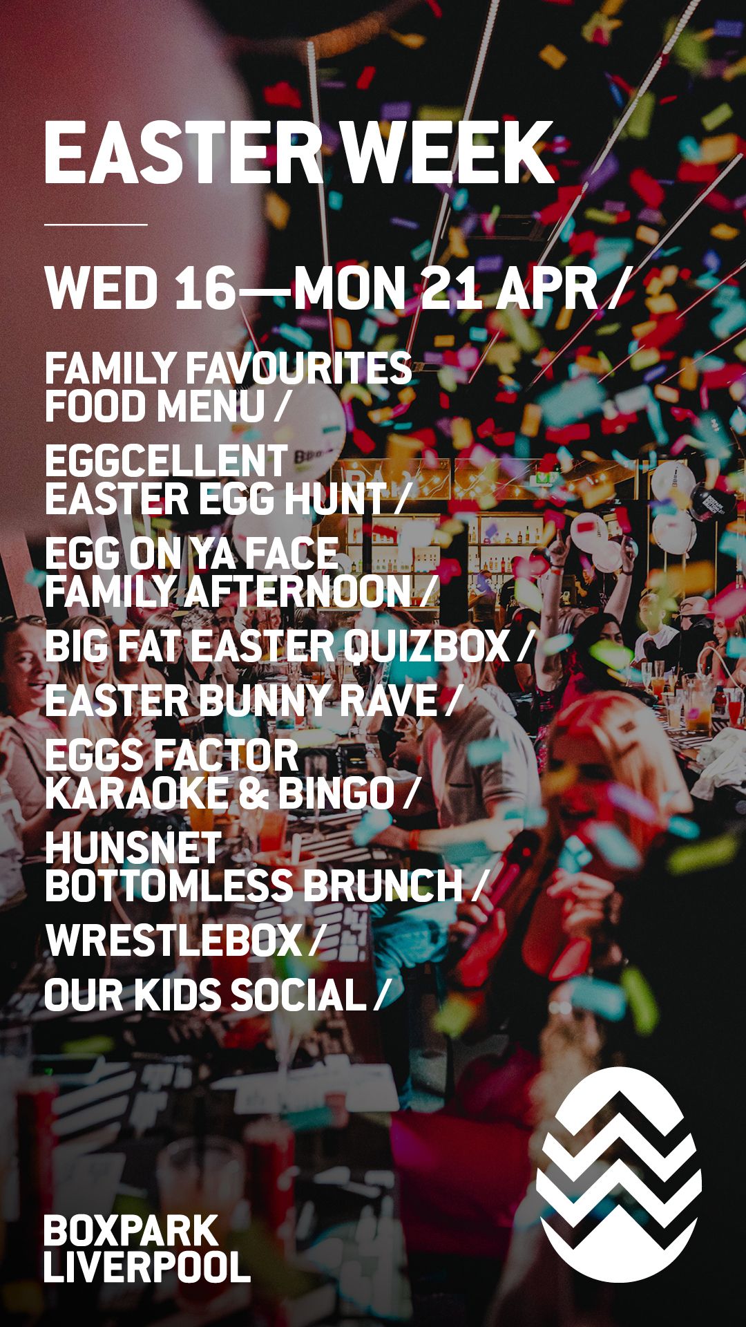 BOXPARK Liverpool over the Easter Holidays - Professional Liverpool